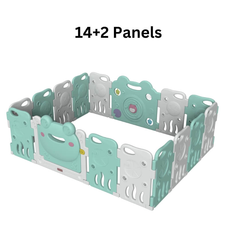Baby Playpen NZ - Large Plastic Safety Baby Fence 16 Panels | Pink Frog ...