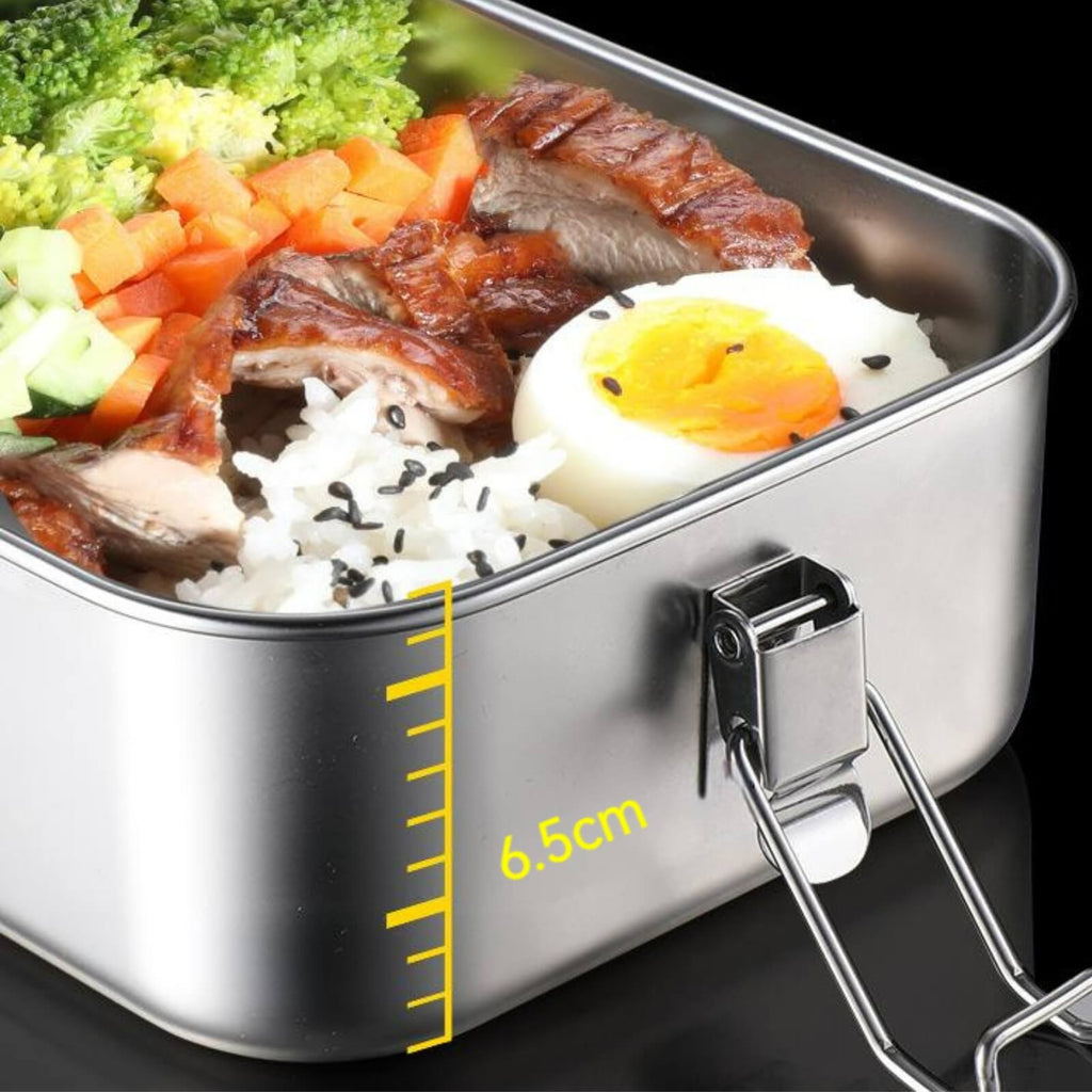 Leakproof 304 Stainless Steel Adult Bento Lunch Box 2.26L-3 Grids – Hi ...